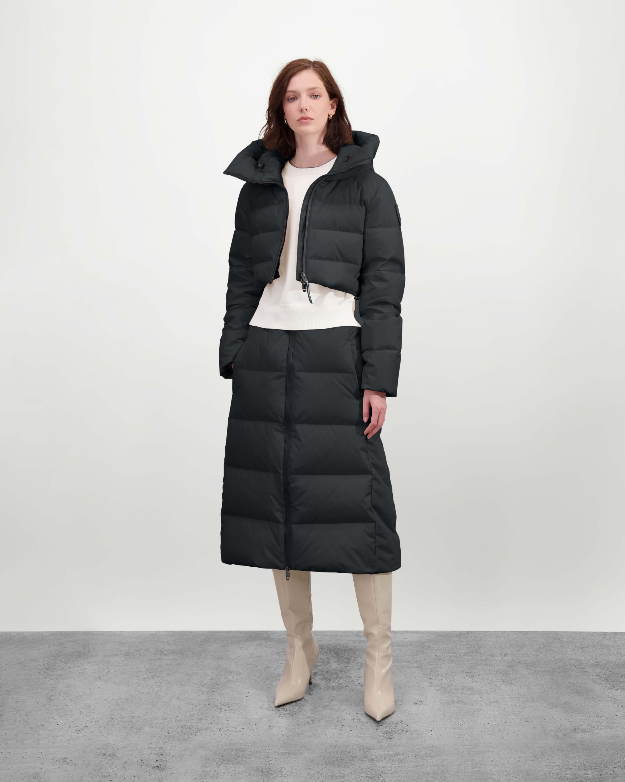Ira Women's Two-Piece Long Puffer Jacket – Nobis - Canada
